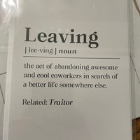 Personalized Coworker Leaving Card Coworker Farewell Gift - Etsy
