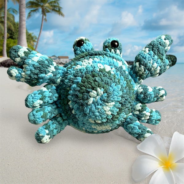 NO-SEW Crab Plush Crochet PATTERN - Etsy