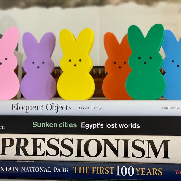 3D Printed Easter Bunny Peep Decor With Tail - Etsy