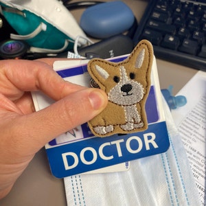 Corgi Badge Reel, Corgi Badge Holder, Corgi Badge, Corgi Butt, Corgi ...