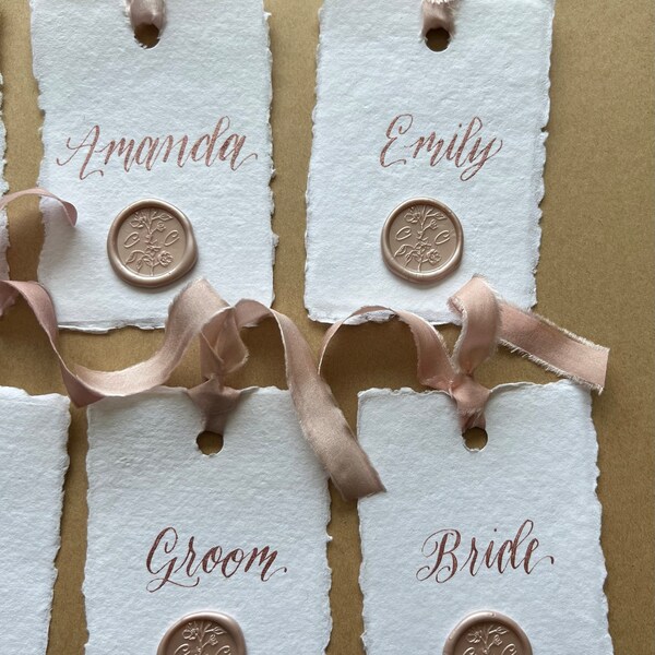 Handmade Paper Table Number Signs - Etsy