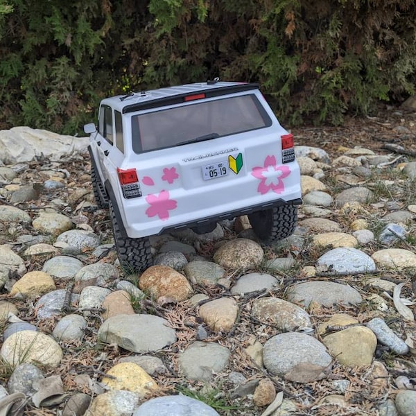 RC Model Drift Car Truck Japanese Scale Number License Plates Plate 1/5 ...
