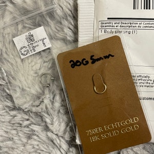 Titanium Conch Ring With One Side Swarovski Jewelled Cz Micro | Etsy