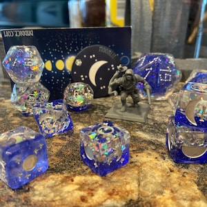 Moonlit Night Exclusive 12 Dice Set Unique Constellation - Etsy
