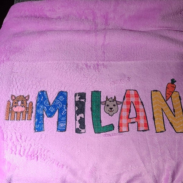 Farm Animal Doodle Letters With Clipart, Clipart Sublimation Pngs ...