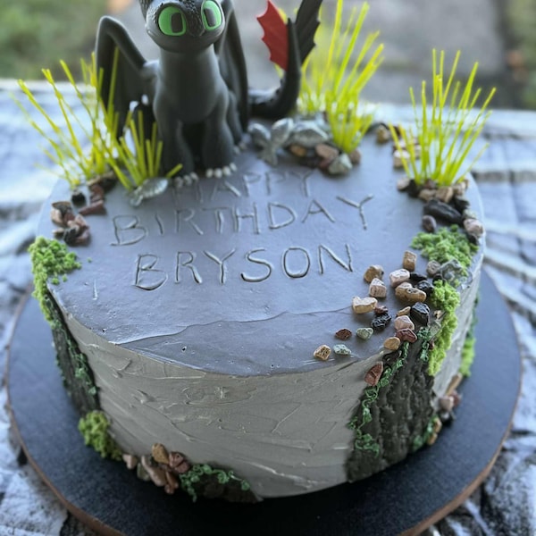 Toothless & Lightfury Cake Topper | HTTYD Dragon 3D Printed Decoration ...