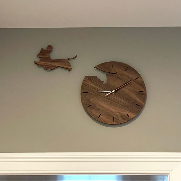 Walnut Wood Dressage Horse Clock - Etsy