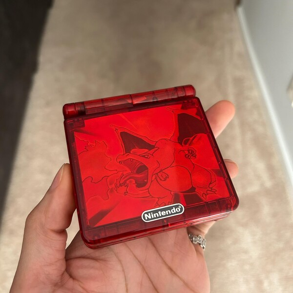 Black on Black Boxy Pixel Metal Gameboy Advance GBA Unhinged SP ...