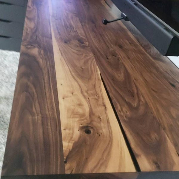 Solid American Black Walnut Desktop and Table Top - Etsy