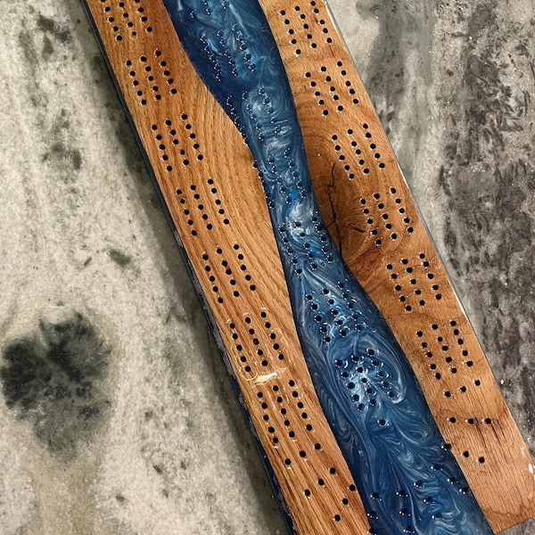 Customizable Epoxy Resin Cribbage Board - Etsy