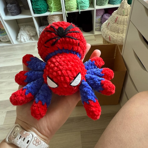Spider-man Crochet Pattern: Realistic Spider, No Sew (US Terms) (PDF ...