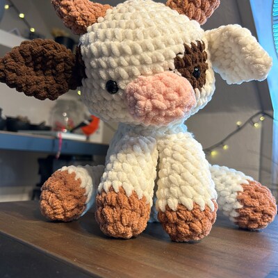 Amigurumi Cow Pattern, Plush Pattern, Stuffed Cow Toy, Cow, Crochet Cow ...
