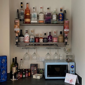 Prestige Gin Bar Custom Wall Mounted Spirits Optics Wall - Etsy UK