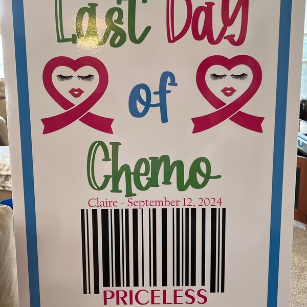 Printable Last Day of Chemo Sign - Printable Chemo Signs - Warrior - Etsy