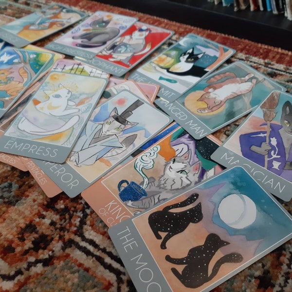 Tarot Cats a 78 Card Cat Fan Tarot Deck 4TH Printing of the Deck Now ...