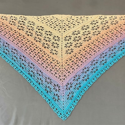 Autumn Crochet Shawl Pattern, Crochet Pattern, Shawl Pattern, Digital ...