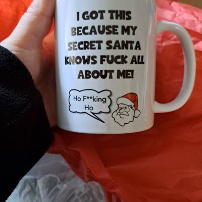 Funny Secret Santa Mug, Joke Secret Santa, Work Secret Santa for Him ...