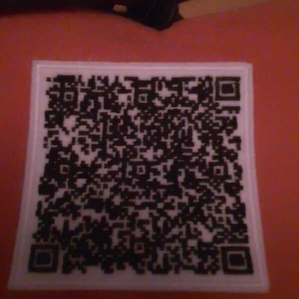 QR Code Patch, Custom Embroidered QR Code Patch, Iron on Patches, Songs ...