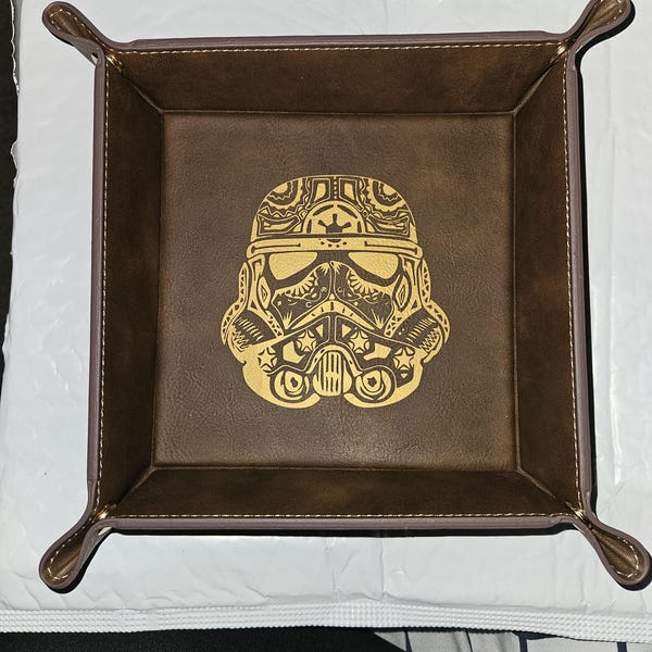 Custom Vegan Leather Valet Tray, S Wars Gift, Snap Tray - Etsy