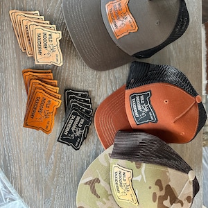 Leather Patch Custom Engrave Leather Leather Patch for Hat Leather ...