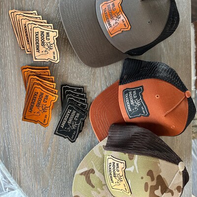 Leather Patch Custom Engrave Leather Leather Patch for Hat Leather ...