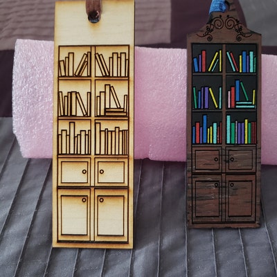 INSTANT DOWNLOAD SVG Bookcase Bookmarks/ 7 Different Styles/ May Also ...