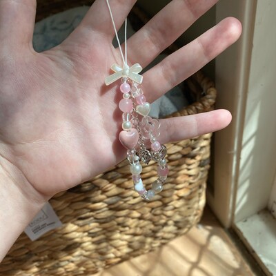 Pink Keychain - Etsy