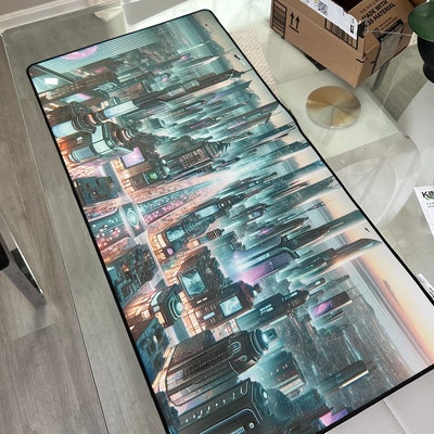 Tangled Whiskers Desk Mat, Mouse Pad, Aesthetic Desk Accessory, Cute ...