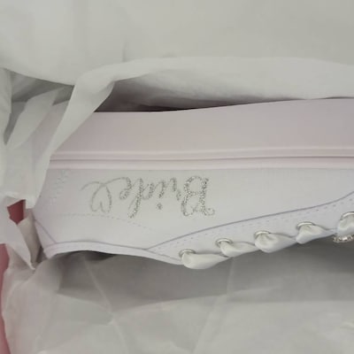 White / Ivory Pearl Wedding Flower Girl Shoes, First Communion Shoes ...