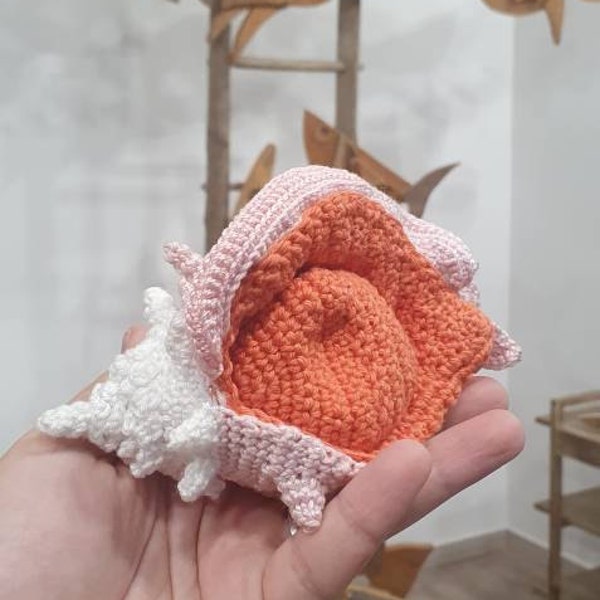 Vintage Crochet Pattern 10" Queen Conch Shell PDF Instant Digital ...