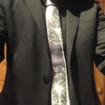 Dandelion Necktie Floral Print Tie. Dandelion Wish Dandelion - Etsy