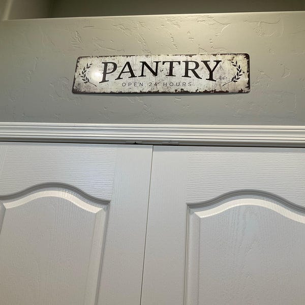 Pantry Sign - Pantry Decor - Pantry Lover Gift - Sign for Pantry - Food ...