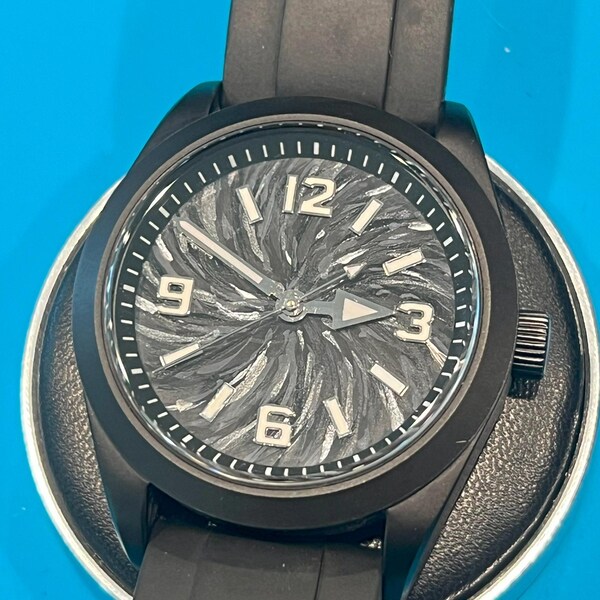 Custom Watch. Hand Painted Dial and Rotor - Etsy