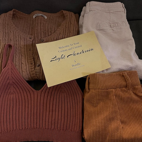 Light Academia Core Aesthetic Mystery Box Bundle Clothing Clothes Style ...