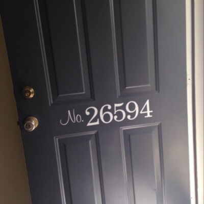 Front Door Number Decal Home Address Decal Street Number - Etsy