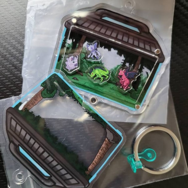 Cryptid Shaker Jar Keychain - Jersey Devil, Chupacabra, Hopkinsville ...