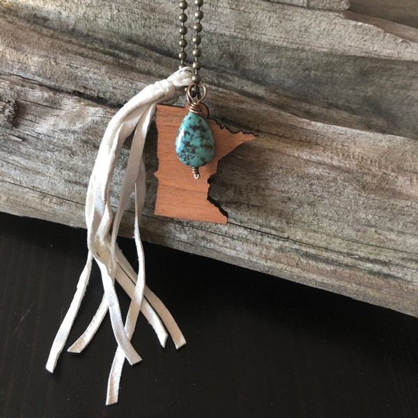 Minnesota MN Mini Wood Charms - State Cutout Jewelry and Craft ...