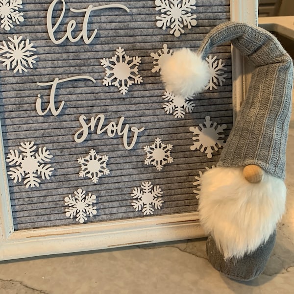 Snowflakes Set for Letterboards and Feltboards, Winter Letterboard ...