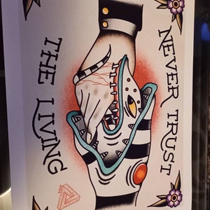 Nanalan monster Inspired Tattoo Flash Style High Quality A4 Print - Etsy