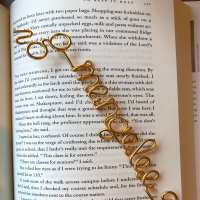 Personalized Bookmark / Wire Bookmark / Book Lover's Gift - Etsy