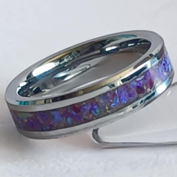 8mm White Snow Solid Opal Ring, Handmade Bello Opal Ring (exclusive ...