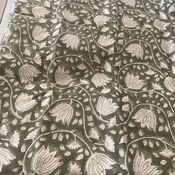 HAMMIRA ||block Print Linen Pillow Cover, /natural Linen / Stripes ...