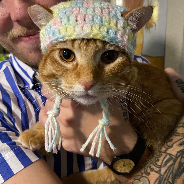 Easy Crochet Adult Cat Hat Beanie Pattern 336 DIGITAL DOWNLOAD ONLY - Etsy