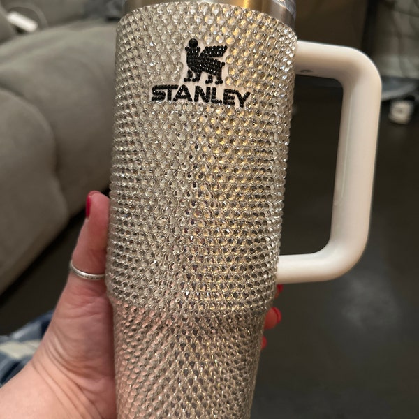 Custom Bling Pink 'rose Quartz' Stanley 30oz Tumbler W Beautiful Pink ...