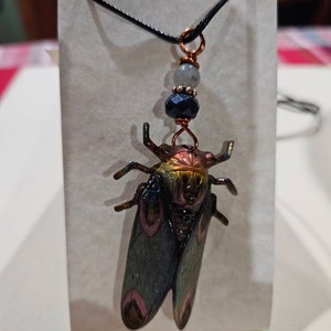 Cicada Necklace Copper Cicada Pendant Brood X Cicada Jewelry Layering ...