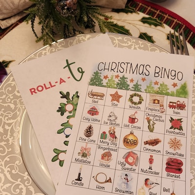 Printable Christmas Bingo Game Activity With 50 Unique Cards for Kids ...