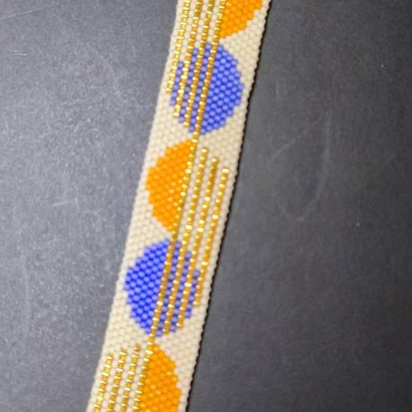 Peyote Ring Pattern, Bead Ring Pattern, Miyuki Tutorial, Odd Count One Drop Stitch Peyote Ring ...