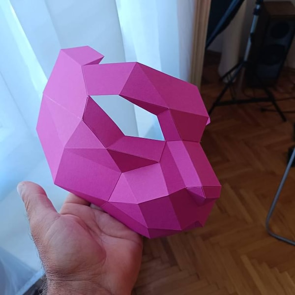 Pepper Low Poly Papercraft PDF Template Paper Food Fruits Vegetables ...