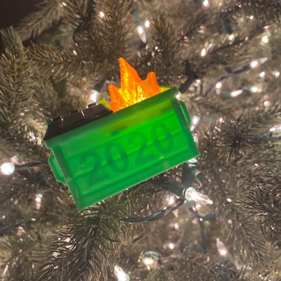 2020 Dumpster Fire Lit Ornament, 3D Printed With LED Light - Etsy