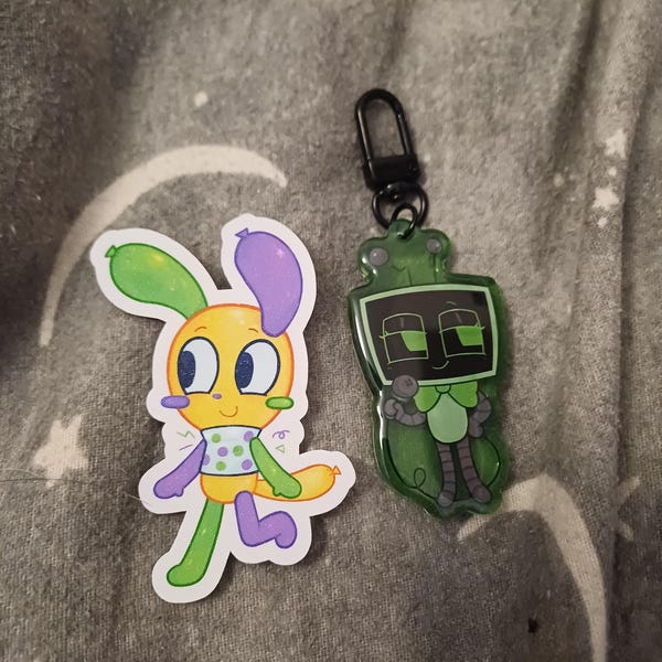 TADC Vinyl Stickers | the Amazing Digital Circus (PACK OF 3) Jax Gangle ...